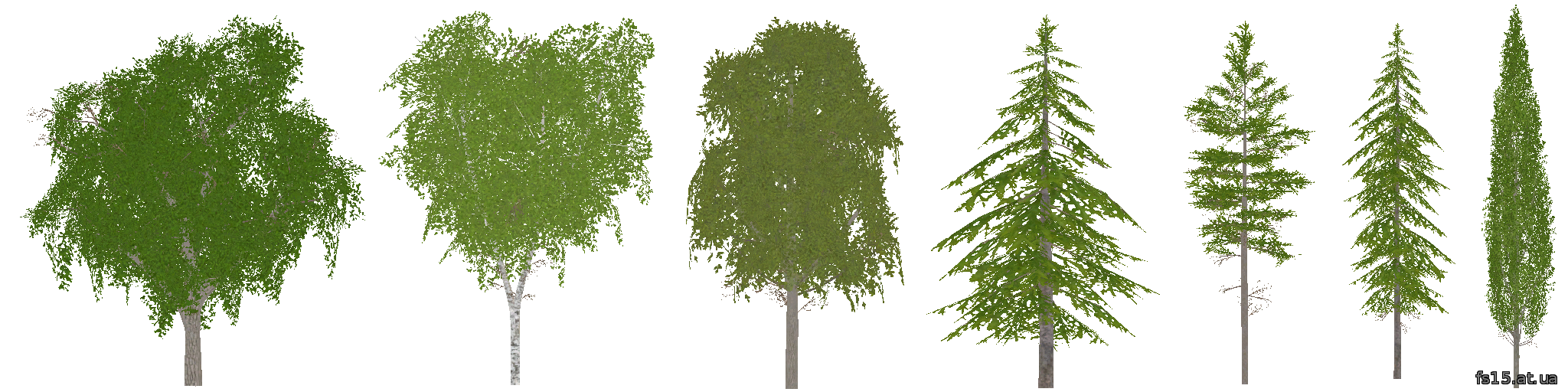 Мод перемещаемые деревья Forest Trees v 1.0 Placeable Farming Simulator ...